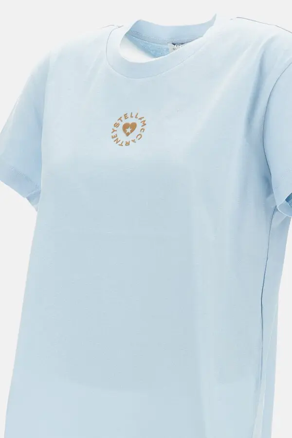 Stella McCartney Iconic Mini Heart T-shirt - Sky Blue