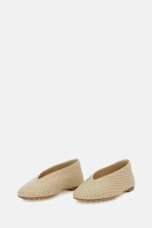 Bottega Veneta Woven Leather Ballerina Flat