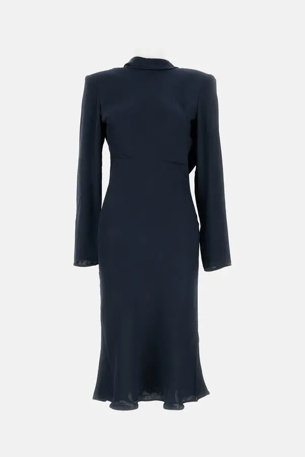 ROTATE BY BIRGER CHRISTENSEN Draped Midi Dress In Satin