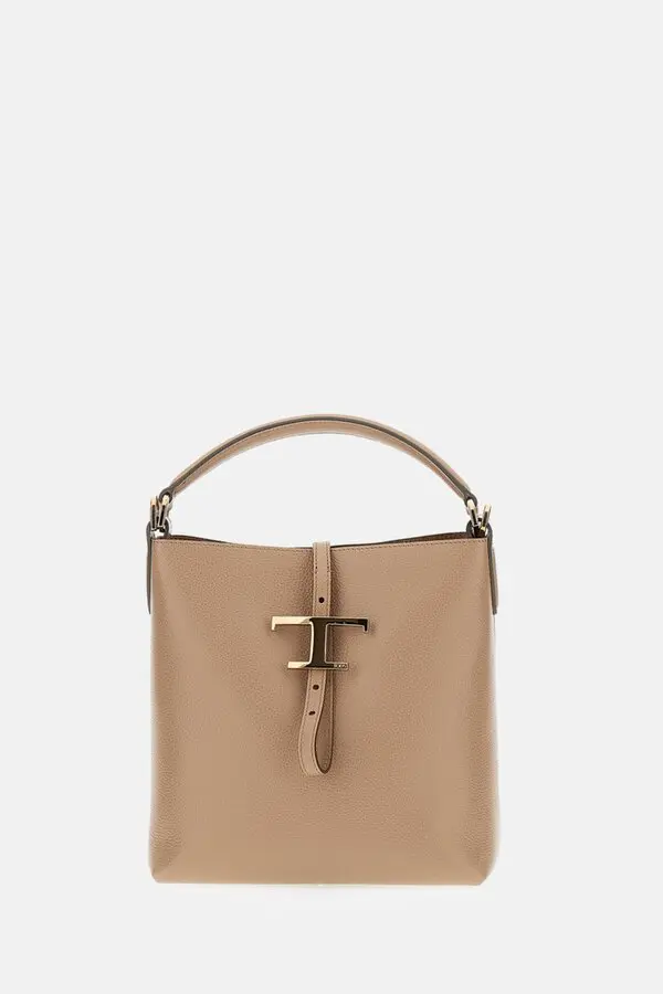 TOD'S Timeless Mini Bucket Bag - Beige