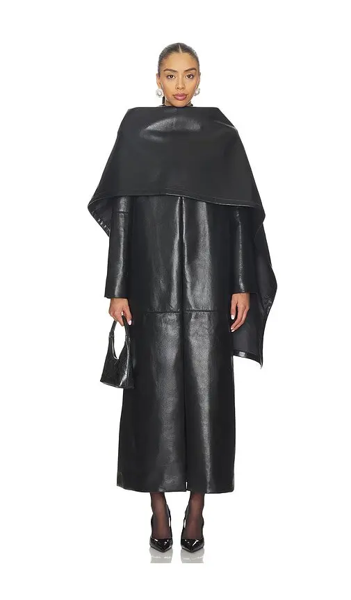 ET OCHS Wren Leather Jacket With Scarf
