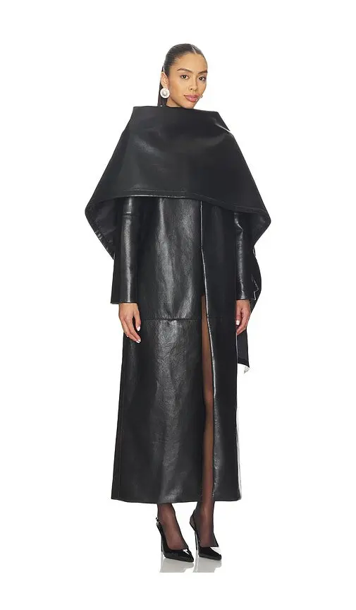 ET OCHS Wren Leather Jacket With Scarf