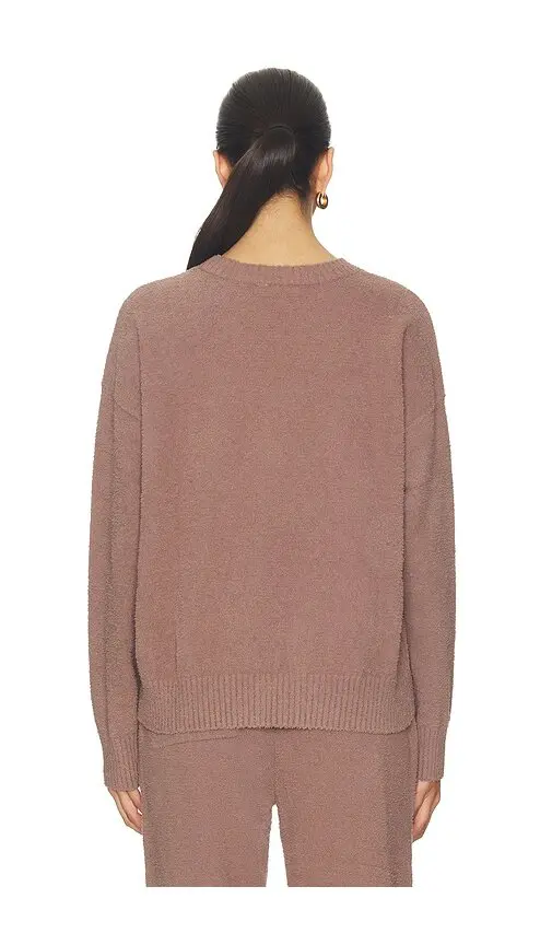 Eberjey Boucle Crew Neck Pullover - Taupe