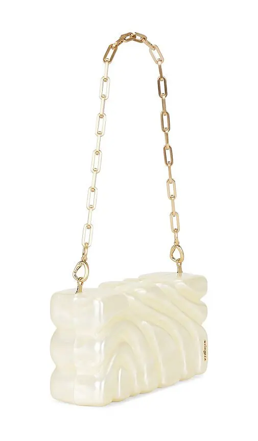 Cult Gaia Aura Clutch - Ivory
