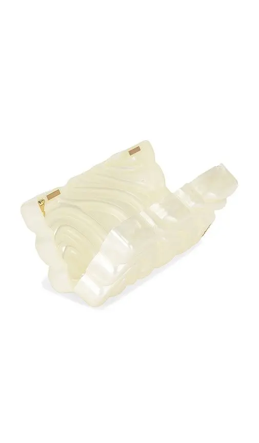 Cult Gaia Aura Clutch - Ivory