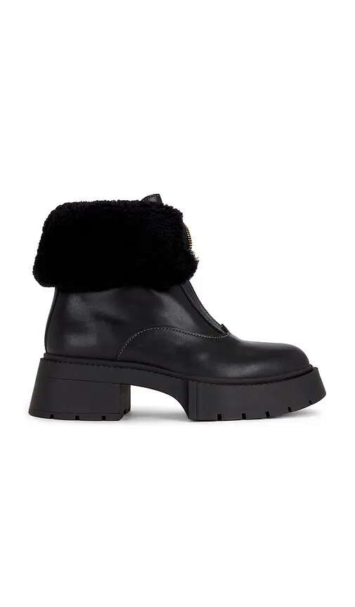 COACH Leah Platform Shearling Zip Bootie