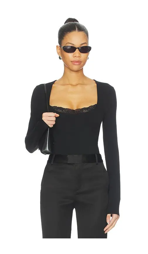 ELODIE THE LABEL Elio Top - Black
