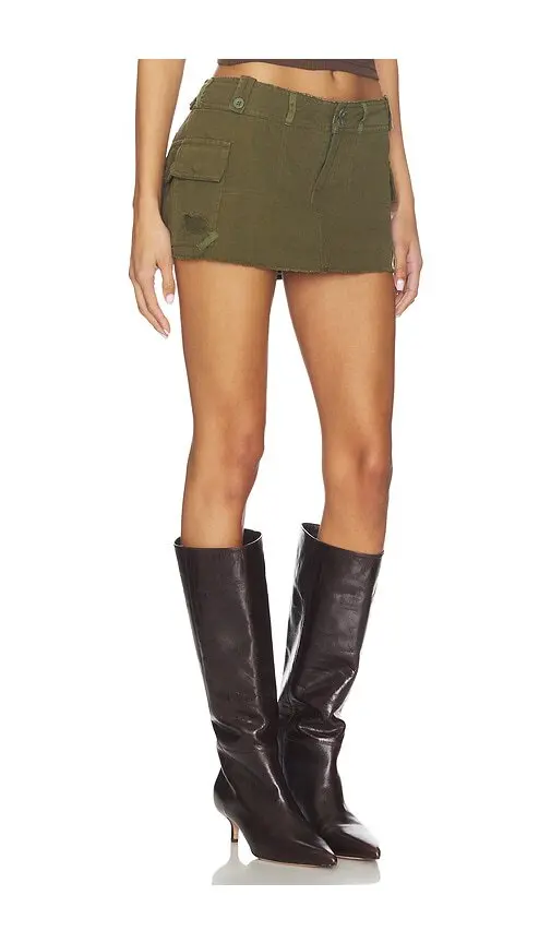 GUIZIO Cargo Mini Skirt In . Also