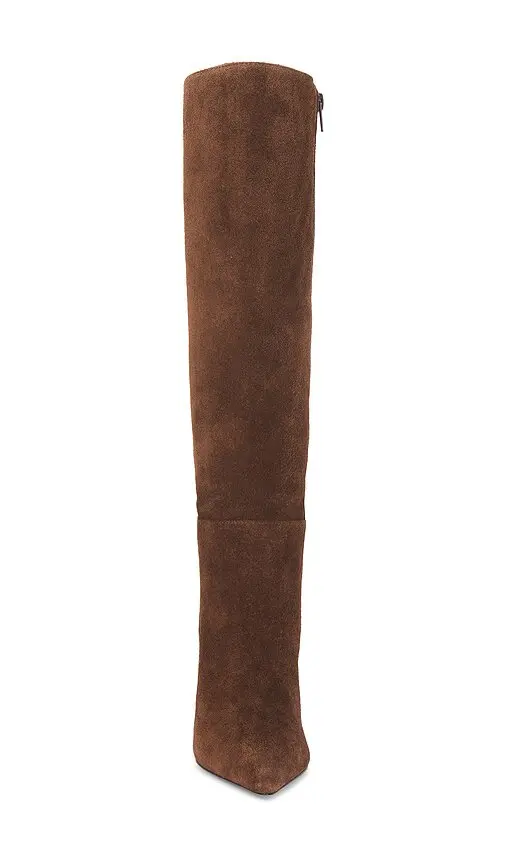 Raye Athena Suede Stiletto Heel Boots - Brown
