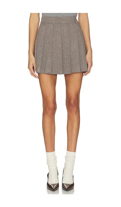 Rag & Bone Irina Ponte Pleated Mini Skirt