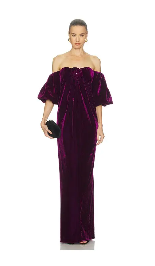 Caroline Constas Rylin Velvet Dress