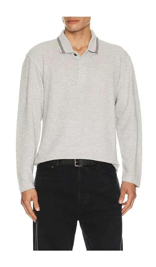 Scotch & Soda Structured Relaxed Fit Long Sleeve Polo In . Also