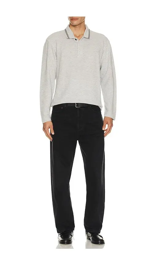 Scotch & Soda Structured Relaxed Fit Long Sleeve Polo In . Also