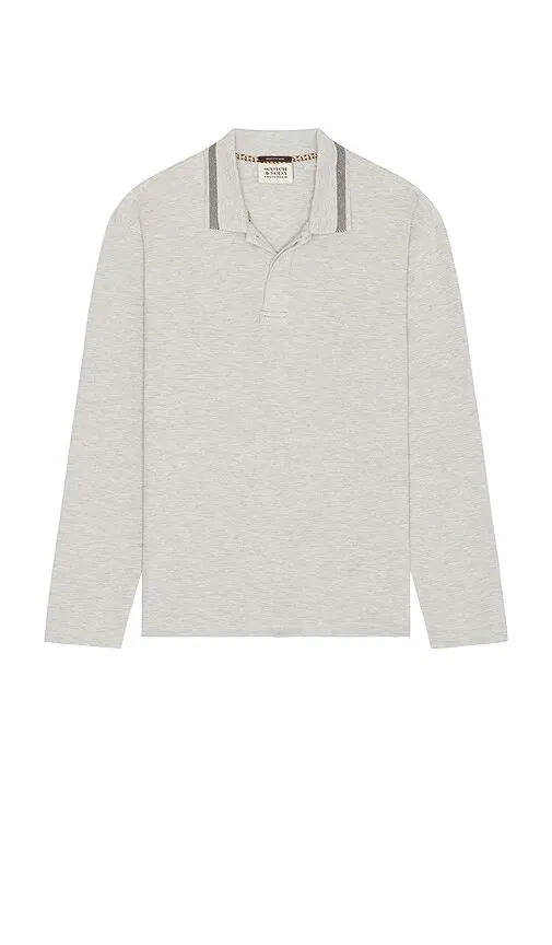 Scotch & Soda Structured Relaxed Fit Long Sleeve Polo In . Also