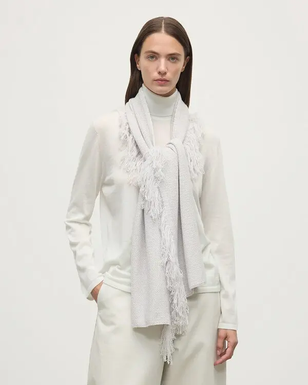 Johnstons Of Elgin Fringed Cashmere Scarf