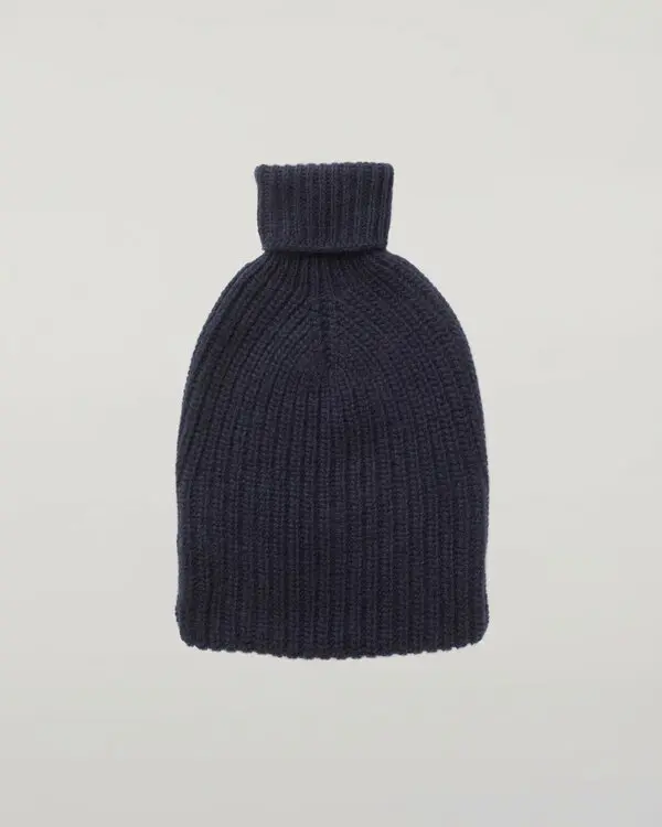 Johnstons Of Elgin Cashmere Hot Water Bottle Cover - Navy