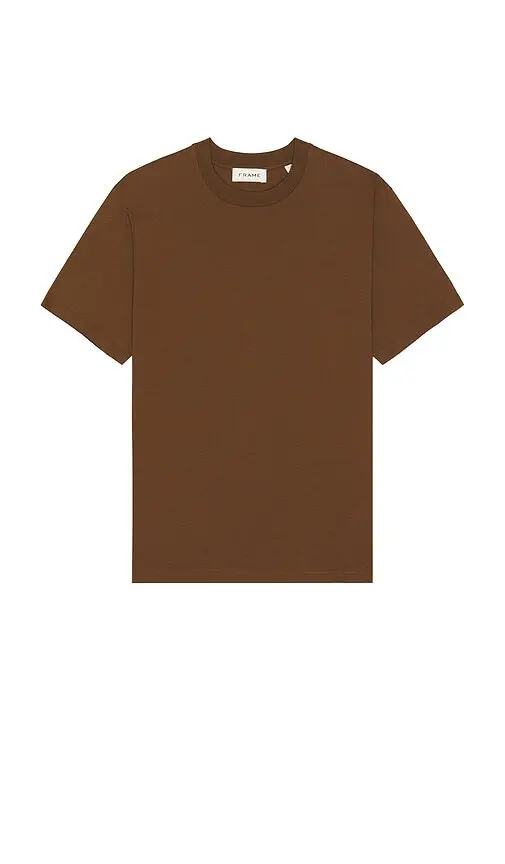 FRAME Light Cotton Tee In . Also - Brown