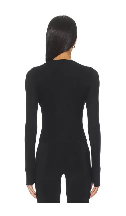 Michael Lauren Orson Crop Longsleeve Top