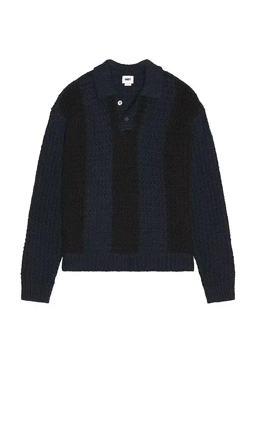 Obey Textured Rugby Polo In . Also