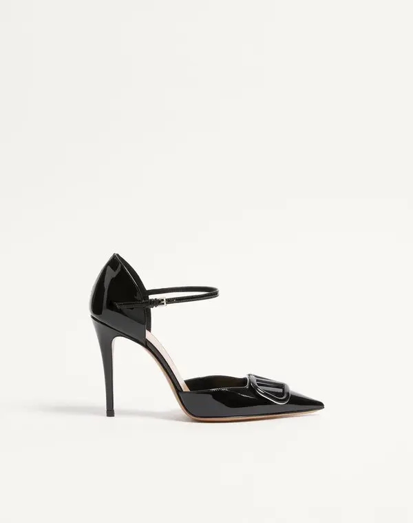 Valentino Garavani Vlogo Signature D'orsay 100mm Pumps - Black