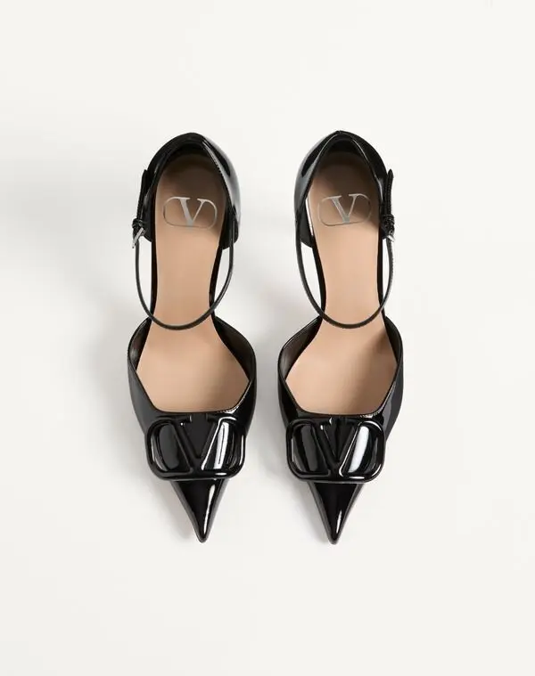 Valentino Garavani Vlogo Signature D'orsay 100mm Pumps - Black