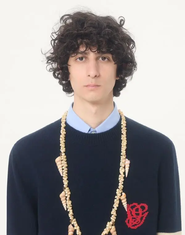 Valentino Garavani Wool Sweater With Vg Embroidery