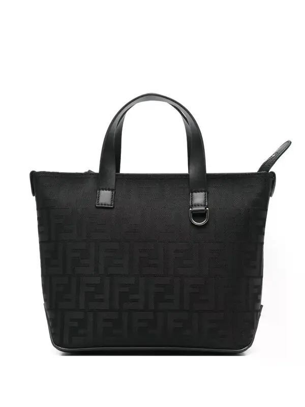 Fendi Monogram-pattern Tote - Black