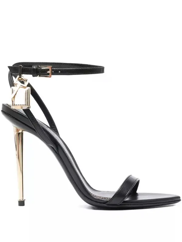TOM FORD Lock-detail High Heel Sandals - Black