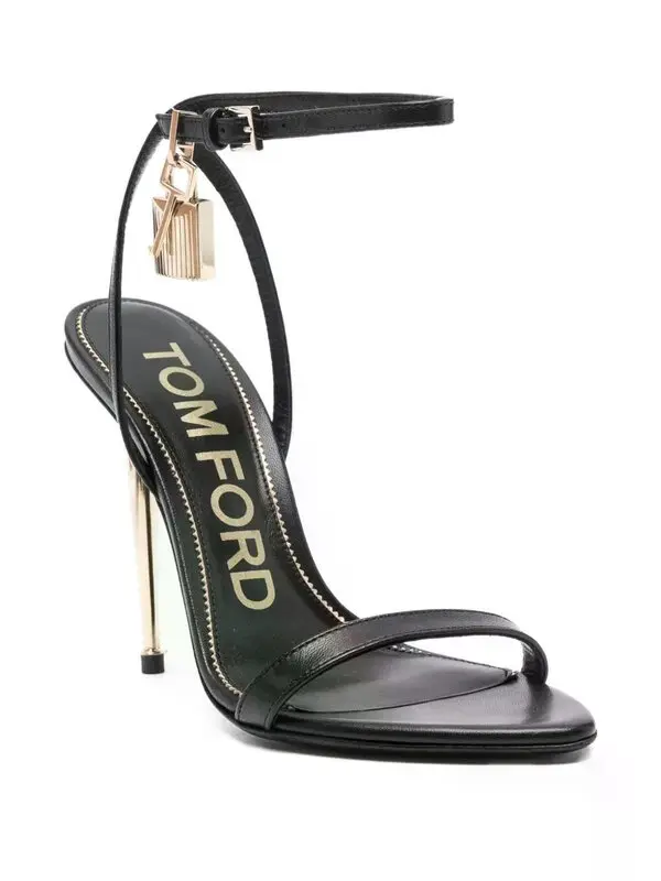 TOM FORD Lock-detail High Heel Sandals - Black