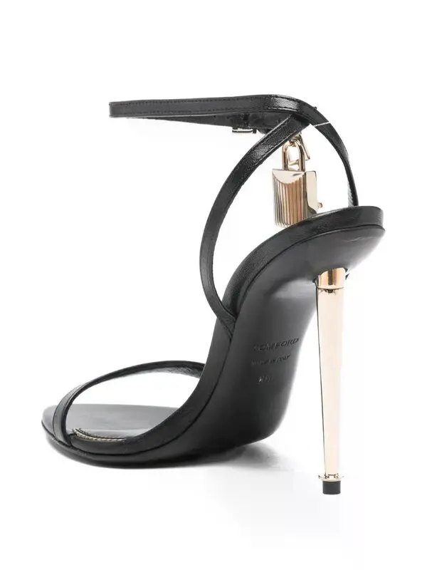 TOM FORD Lock-detail High Heel Sandals - Black