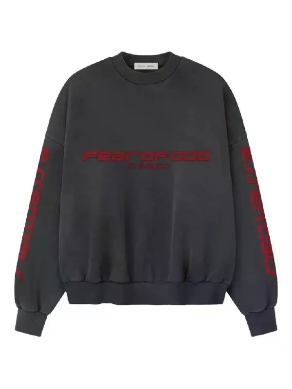 Fear Of God Chicago Logo Crew-neck Sweatshirt - Grey