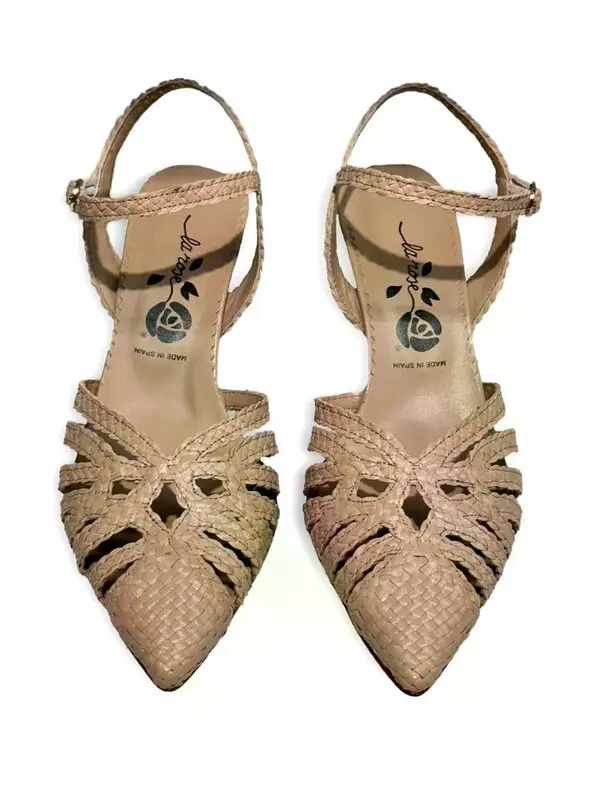 LA ROSE Moritz Leather Sandals - Neutrals