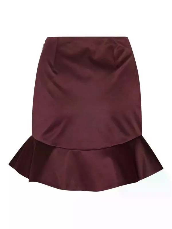 ROTATE BY BIRGER CHRISTENSEN Ruffled Mini Skirt - Red