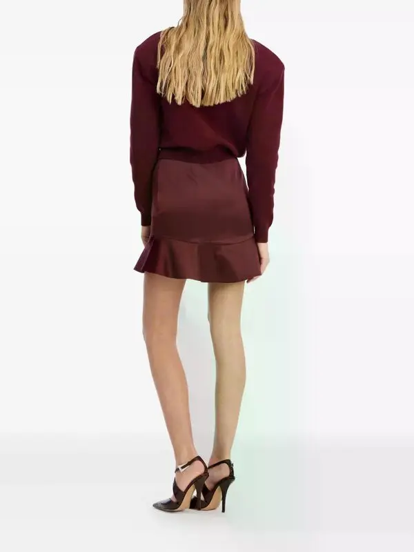ROTATE BY BIRGER CHRISTENSEN Ruffled Mini Skirt - Red