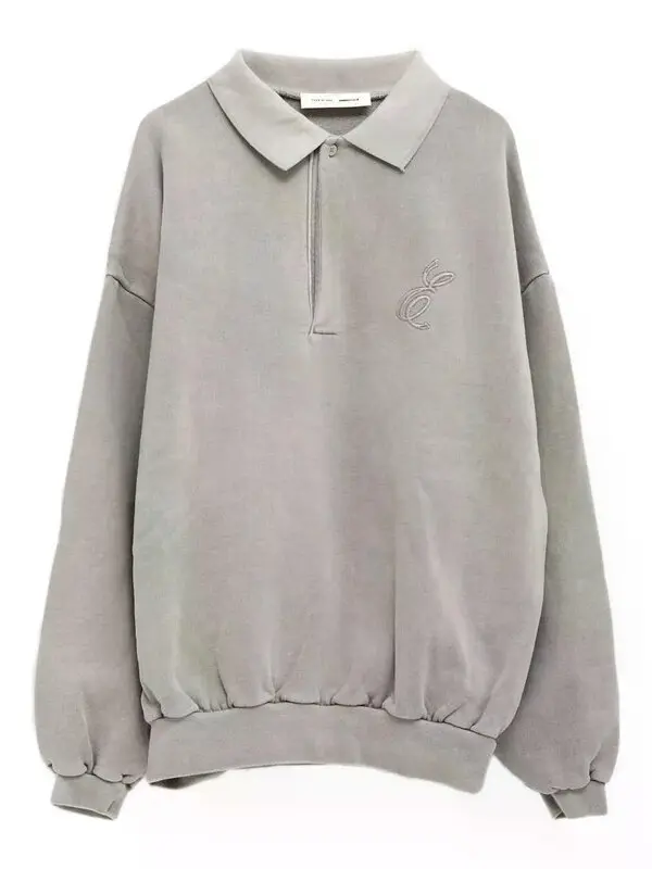 Fear Of God Embroidered Classic Polo Shirt - Grey