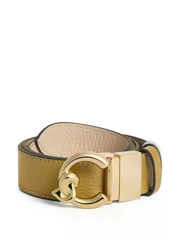 COCCINELLE C-me Signature-logo Belt - Neutrals