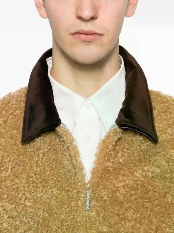 Marni Zip-up Jacket - Brown