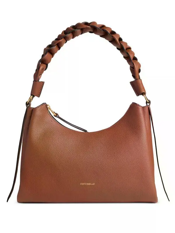 COCCINELLE Small Braided-handle Shoulder Bag - Brown