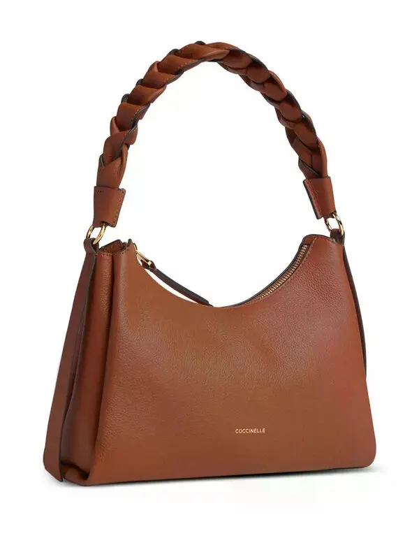 COCCINELLE Small Braided-handle Shoulder Bag - Brown