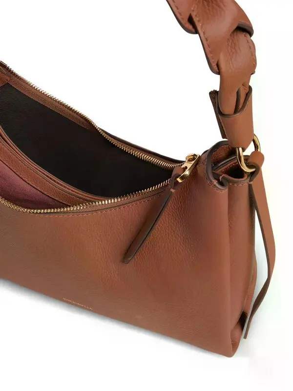 COCCINELLE Small Braided-handle Shoulder Bag - Brown