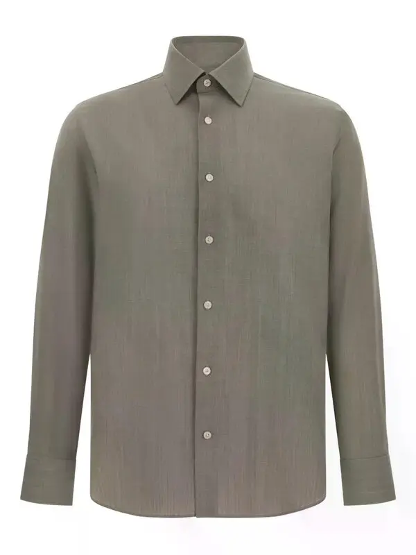 Boggi Milano Collar Wool Shirt