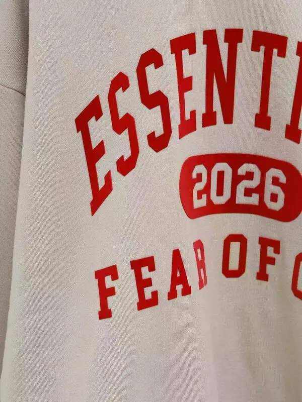 Fear Of God Logo-print Hoodie - Grey