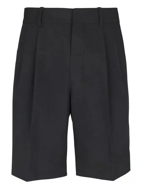 Balmain Wool Darted Shorts