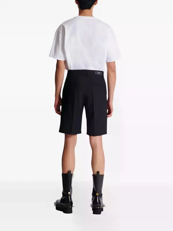 Balmain Wool Darted Shorts