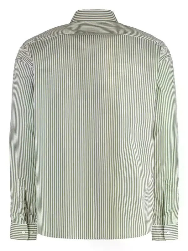 BOSS Slim-fit Striped Oxford Shirt - Green