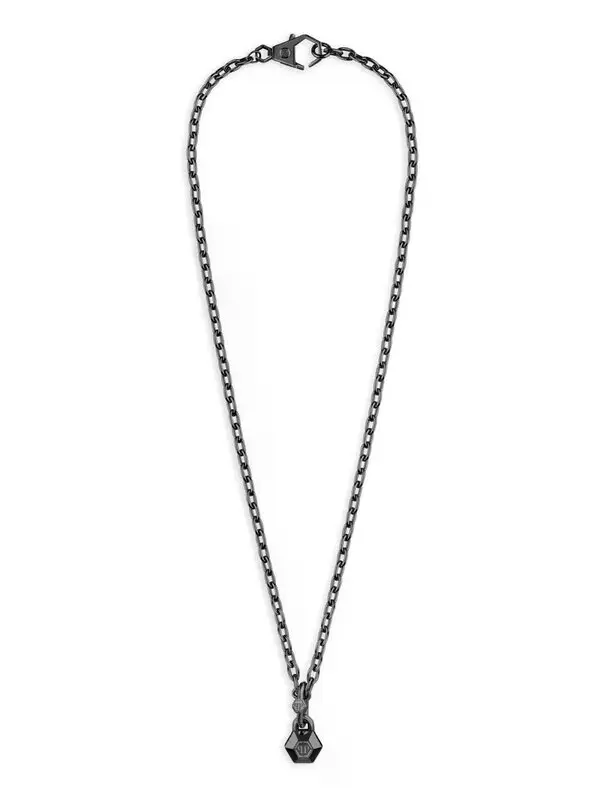 Philipp Plein Pendant Chain Necklace - Black
