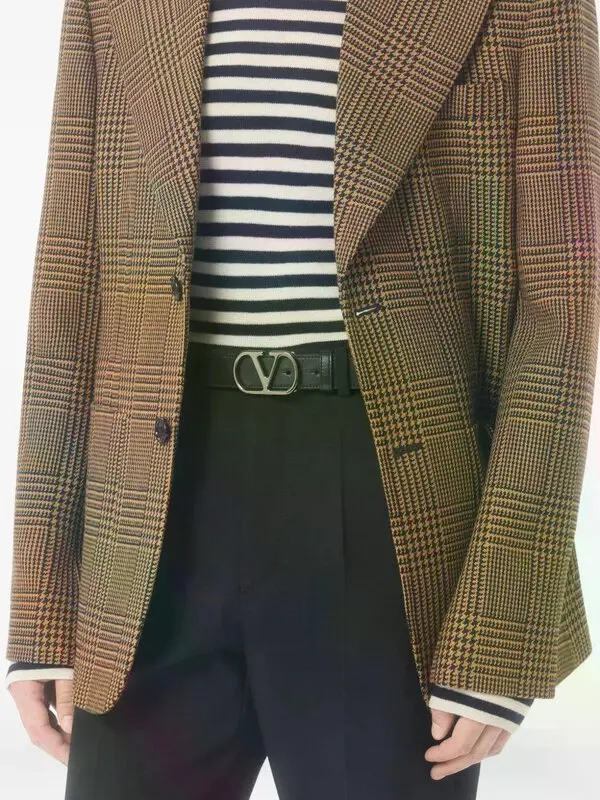 Valentino Garavani Vlogo Leather Belt