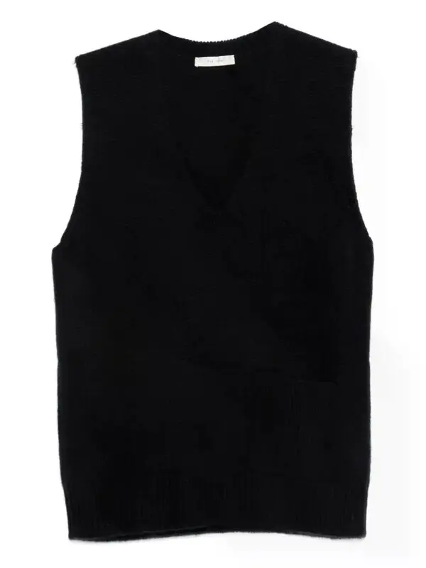 THE ROW Marte Ribbed-knit Vest - Blue