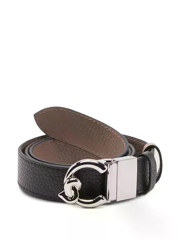 COCCINELLE C-me Logo-buckle Belt - Black