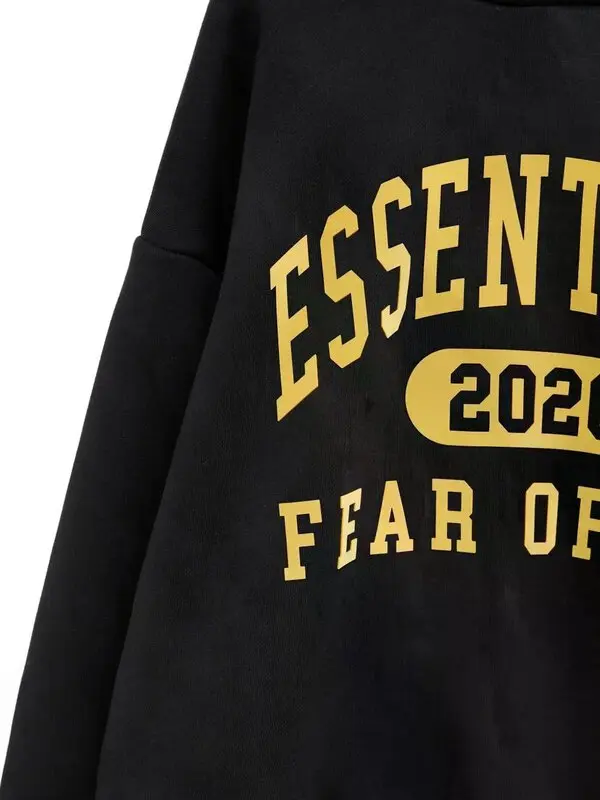 Fear Of God Logo-print Hoodie - Black